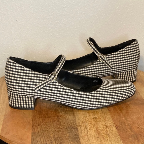 Jeffrey Campbell | Shoes | Jeffrey Campbell Block Heel Gingham Mary ...